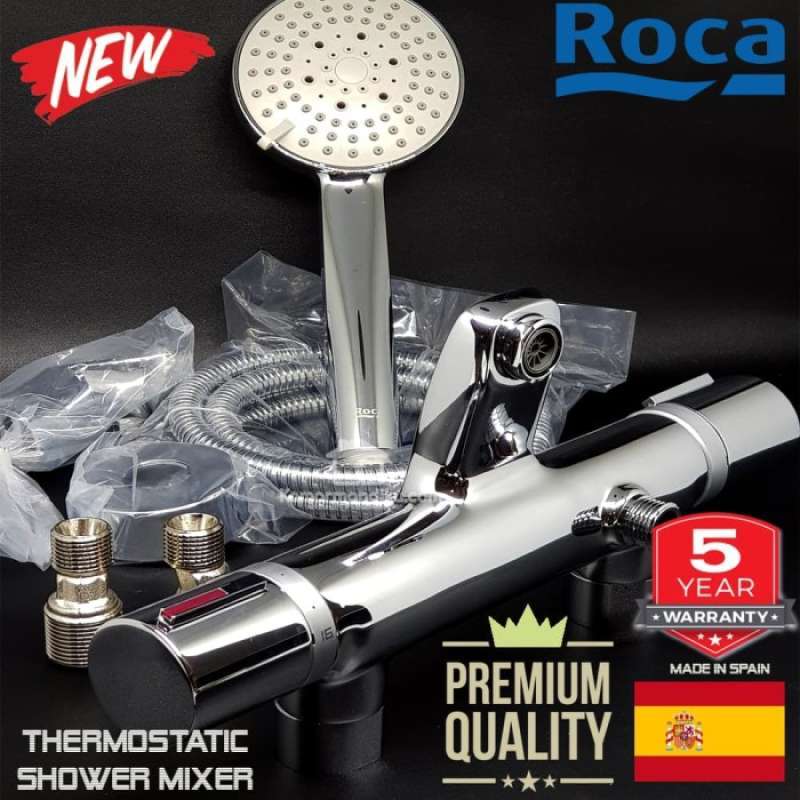 Jual Roca Premium Thermostatic Shower Pengatur Suhu Air Aman Buat Bayi ...