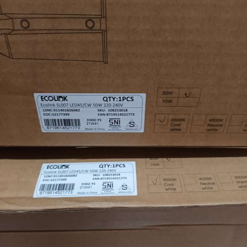 Jual Lampu Jalan / Street Light Ecolink Sl007 Led 45 /50 Cw (cool White ...