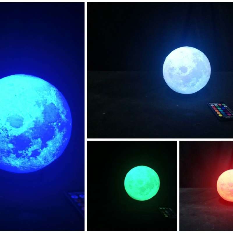Jual Moon Lamp 3d Print Rgb Diameter 20cm Di Seller Tuskar - Kebon ...