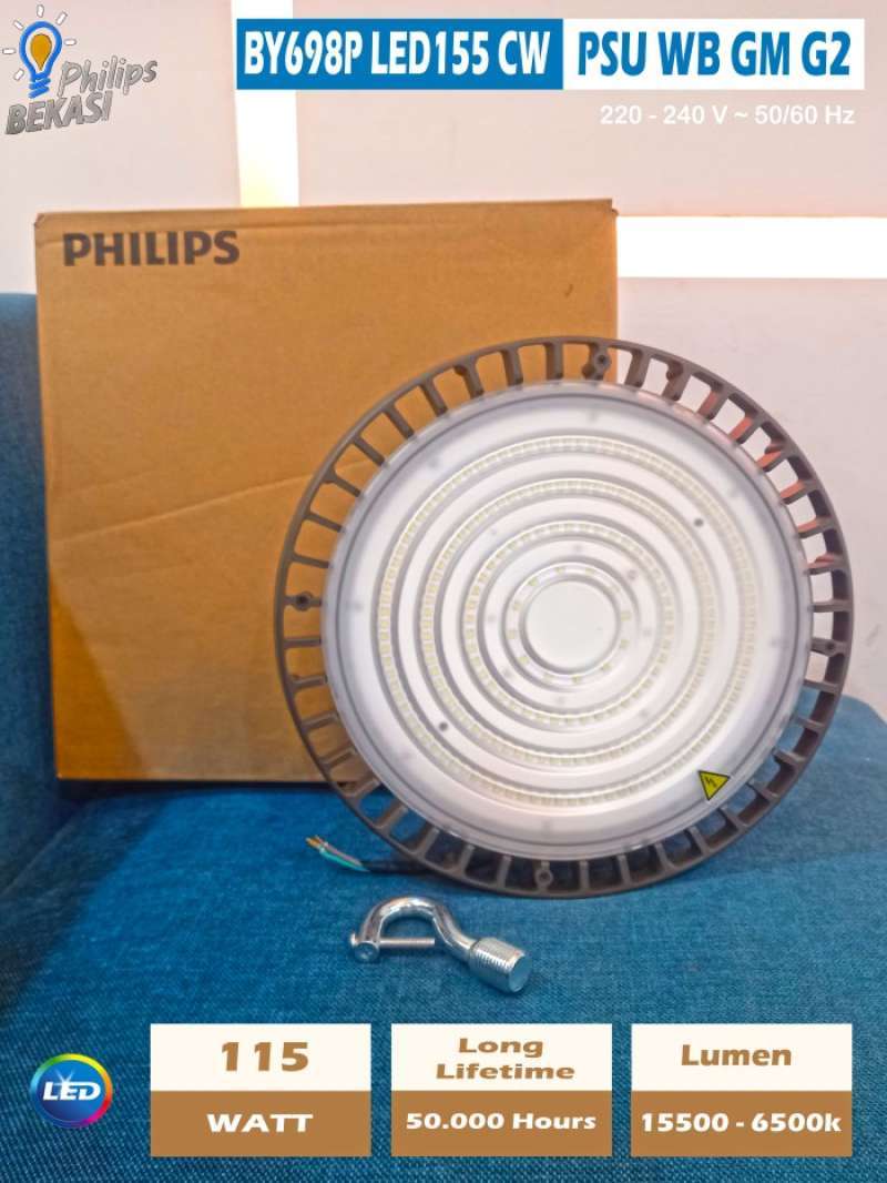 Promo Lampu Industri Highbay Philips BY698P LED155/CW PSU WB GM G2 ...