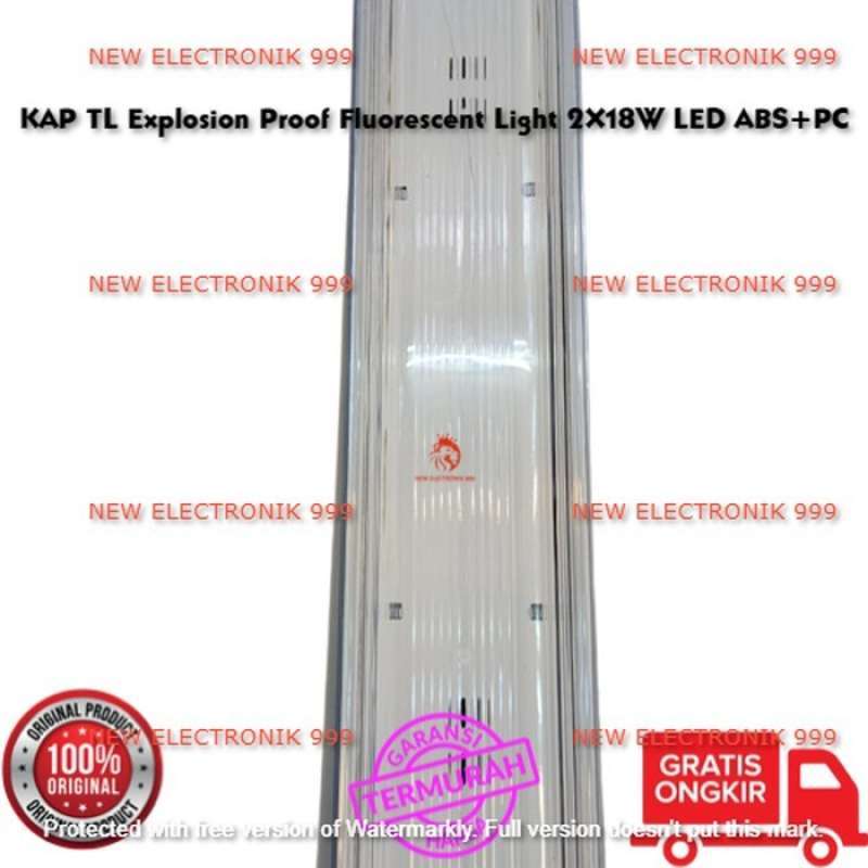 Promo Kap Lampu Tl Led Explosion Proof Fluorescent Light 2x18w Led Abs ...