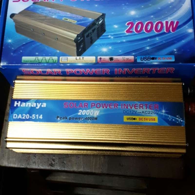 Promo POWER INVERTER 2000 WATT HANAYA / INVERTER HANAYA 2000 WATT + USB ...