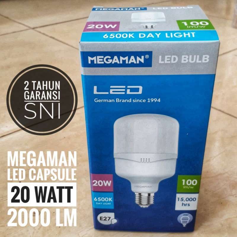 Jual Lampu Led 20 Watt 20w Kapsul Garansi 2 Tahun Sni - Putih 6500k ...