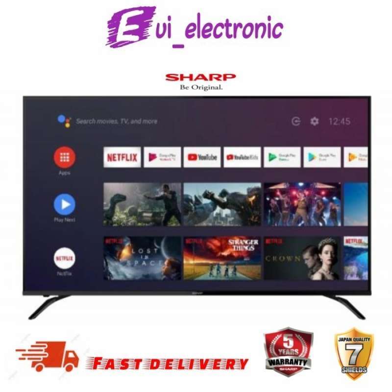 Promo SHARP LED TV ANDROID 4K UHD 60INCH 4T C60DK1X Diskon 23 Di Seller Dazzle Store