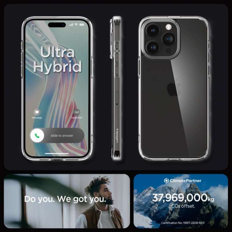 Promo Case iPhone 15 Pro Max Plus Spigen Ultra Hybrid Anticrack Casing ...