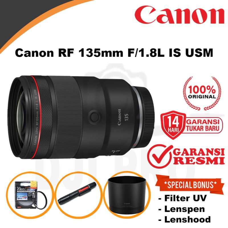 Promo Canon Rf 135mm F1.8l Is Usm Fix Lensa Original Lensa Resmi Diskon ...
