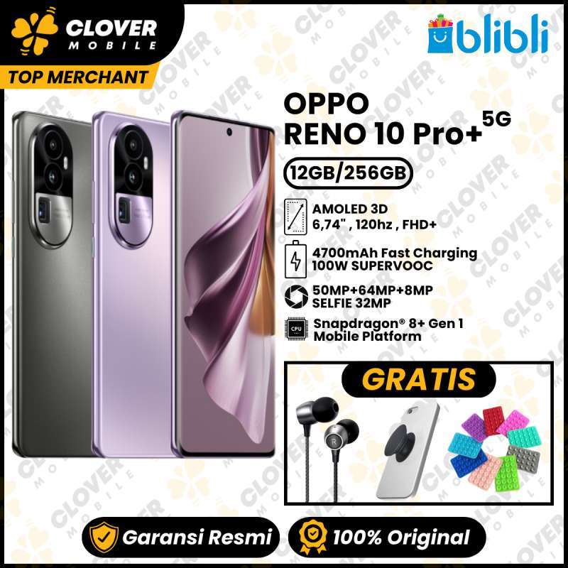 Jual Oppo Reno 10 Pro Plus 5g 12/256gb - Garansi Resmi 1 Tahun Di Seller Oppo Authorized ...