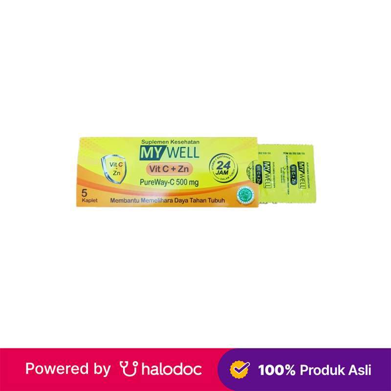 Jual Mywell Vitamin C + Zn 5 Kaplet Di Seller Apotek Halomedika Pondok ...