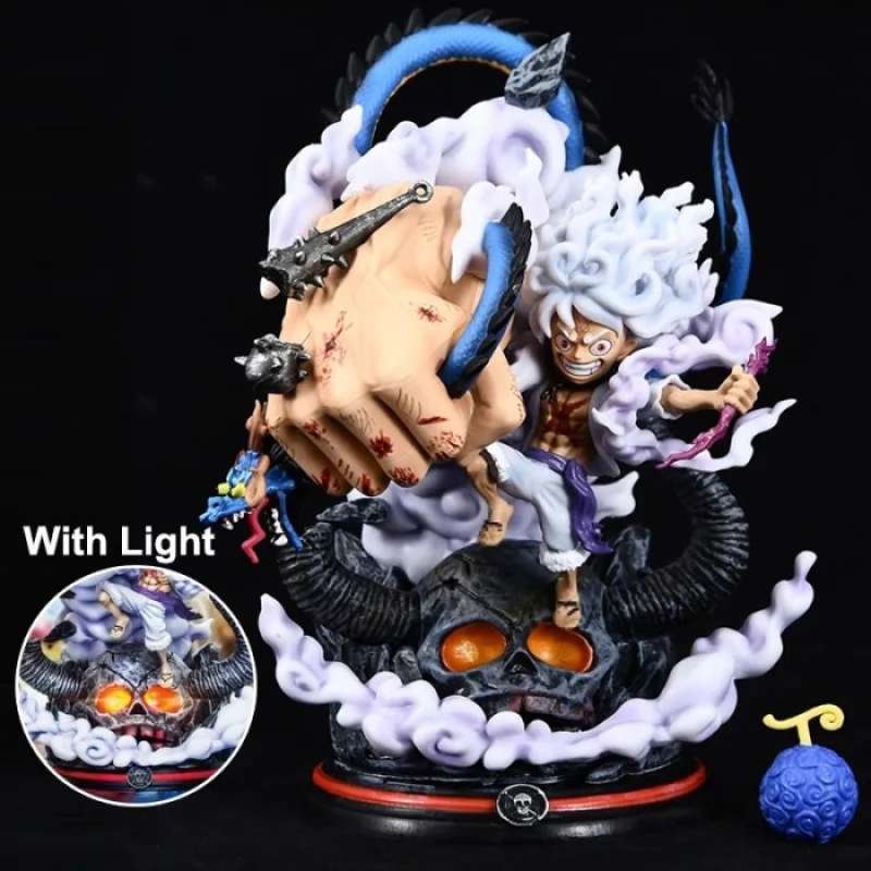 Promo ACTION FIGURE LUFFY GEAR 5 SUN GOD NIKA JOY BOY VS DRAGON BLUE ...