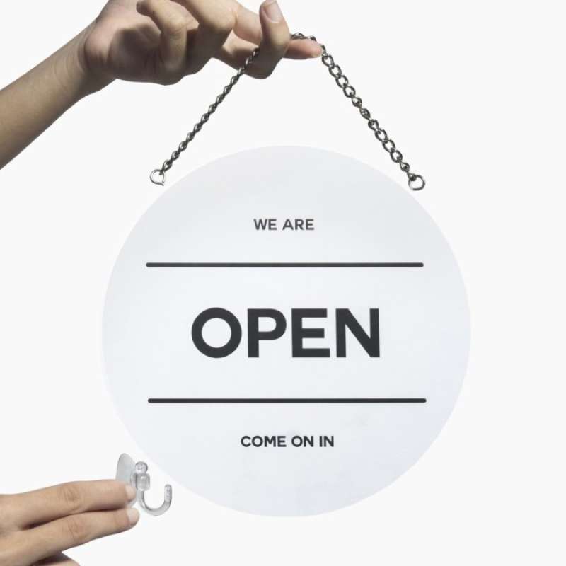 Promo Papan Tanda Open Close - Sign Cafe - Ssocp06 Diskon 24% Di Seller ...