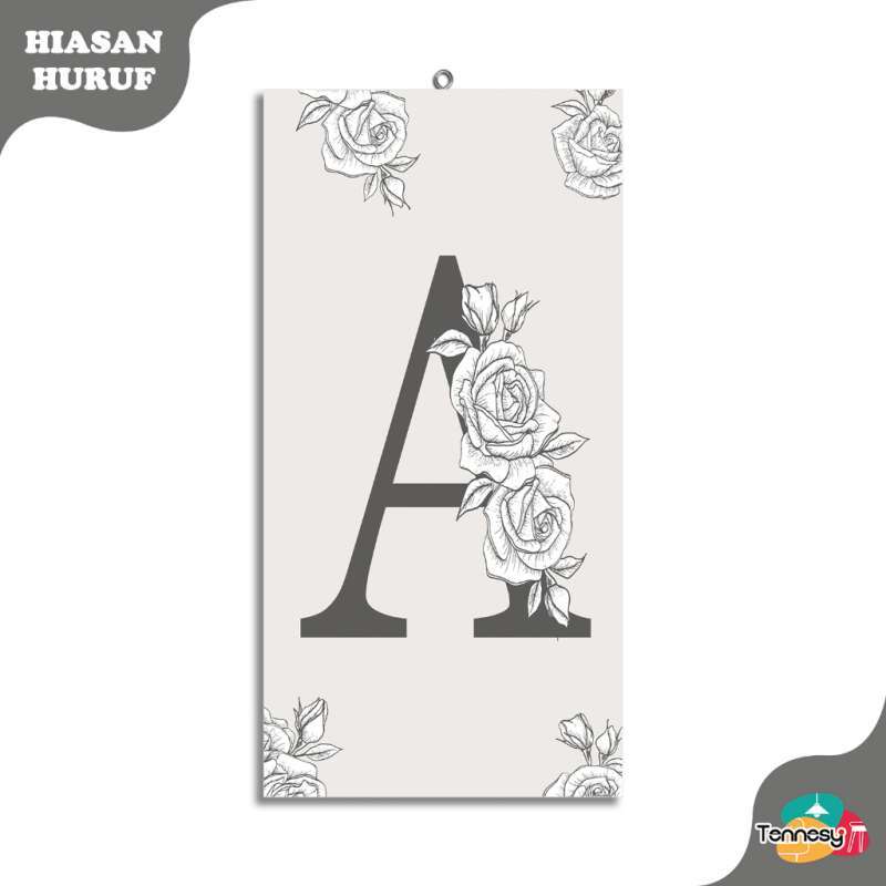 Promo Tennesy Hiasan Dinding Kustom Nama Alfabet Huruf Font Inisial ...