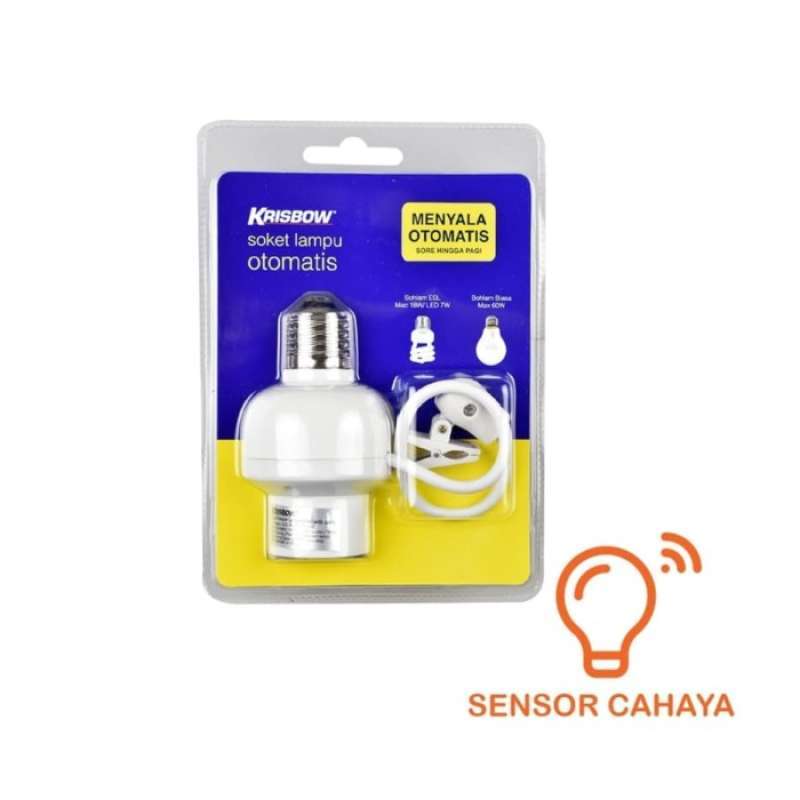 Promo Krisbow Soket Lampu Otomatis Sensor Cahaya Dengan Kabel Diskon 23 ...