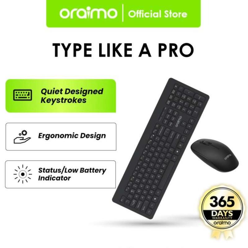Promo Oraimo Keyboard Mouse Combo Portable Wireless Ergonomic Design ...