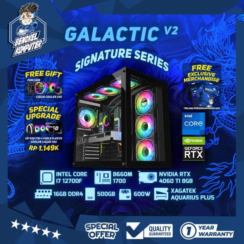 Jual Pc Signature Galactic - Intel I7 12700f Rtx 4060 8gb - Pc Gaming ...