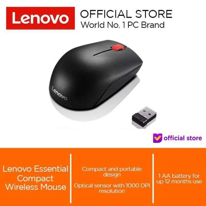 Promo Lenovo Essential Compact Wireless Mouse L300 4Y50R20864 Diskon 23 ...