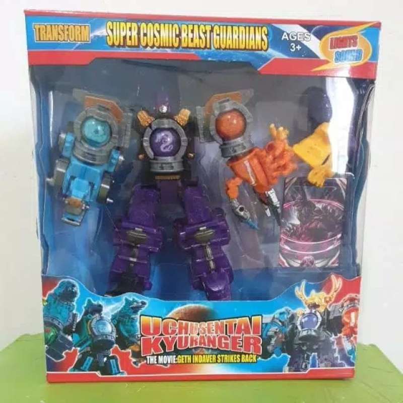 Promo mainan kyuranger robot kyu ranger transform voyager lion kyurenoh ...