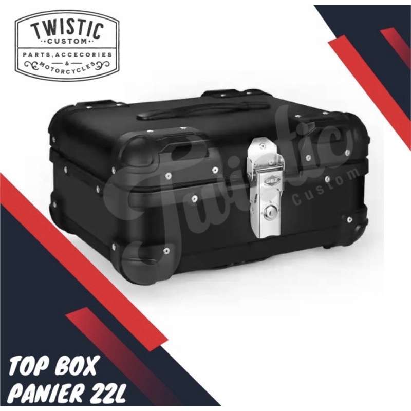 Promo Top Box Pannier Alumunium 22l 22 Liter Nmax Adv Pcx Xmax Pazzio ...