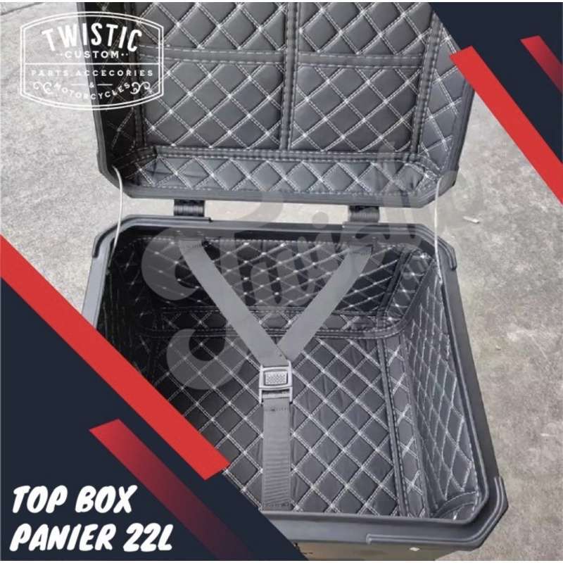 Promo Top Box Pannier Alumunium 22l 22 Liter Nmax Adv Pcx Xmax Pazzio ...