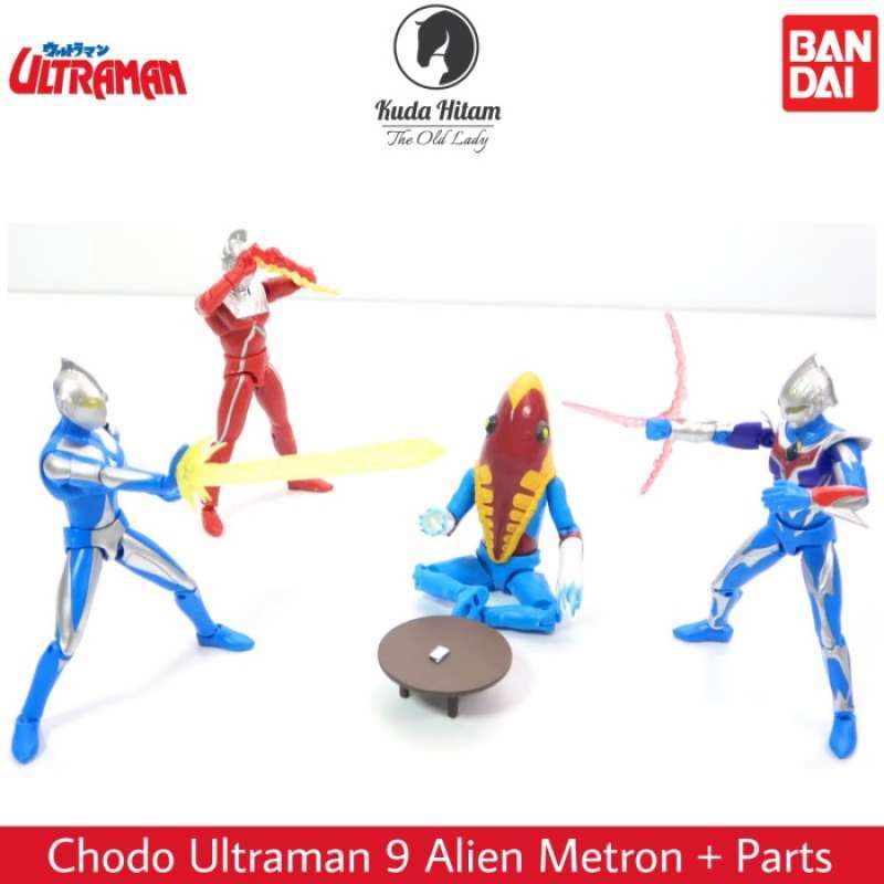 Promo Bandai Chodo Super Dynamic Ultraman 9 Monster Kaiju Alien Metron ...