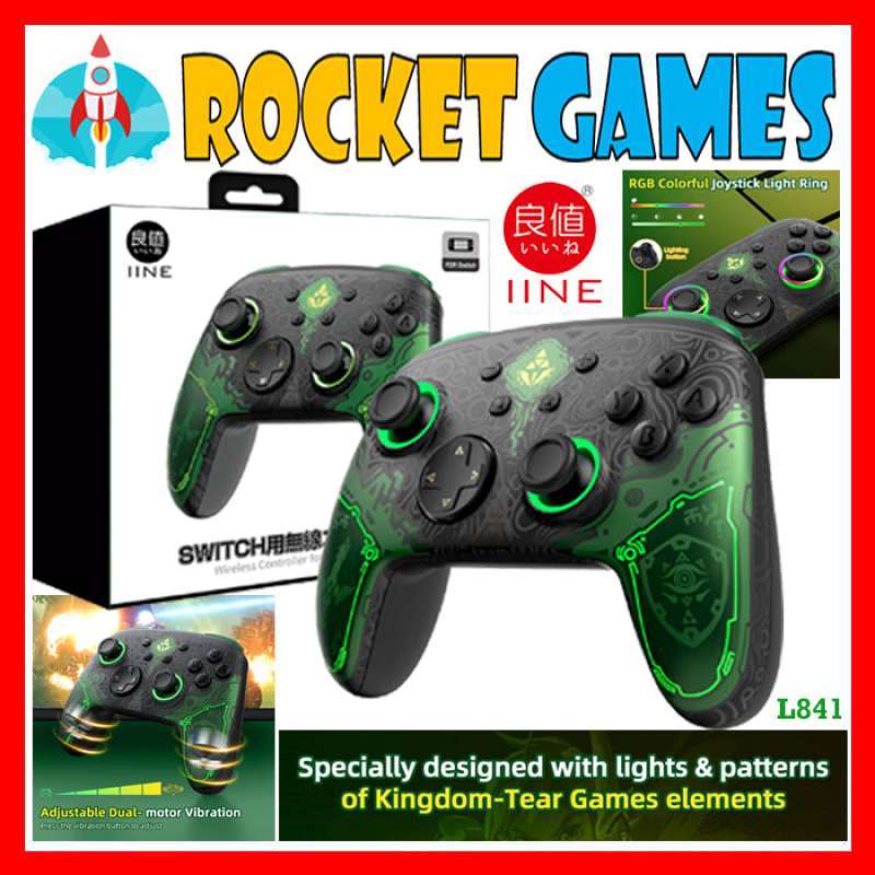 Jual IINE Falcon Zelda Pro Controller Support NFC Switch/Oled/PC Steam ...