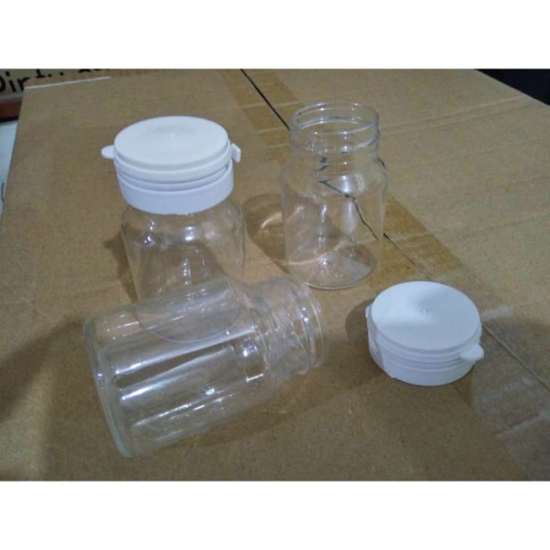 Jual Botol Pet 30 Kapsul Plastik Kotak Bulat Bening Obat Wadah Capsul ...