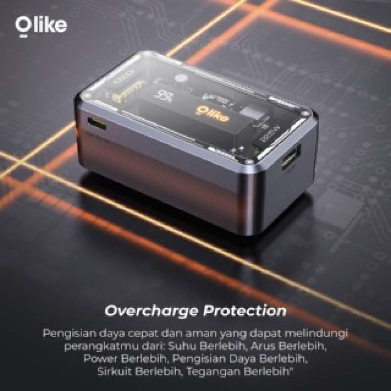 Jual Olike Powerbank 10000mah Fast Charge 22.5w Display Vooc Typec Pd ...