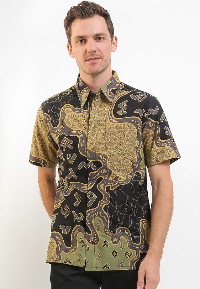 Promo Adikusuma Hem Batik Body Fit Aksara Lontara 2 532a185033 - Hijau ...