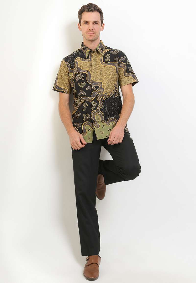 Promo Adikusuma Hem Batik Body Fit Aksara Lontara 2 532a185033 - Hijau ...
