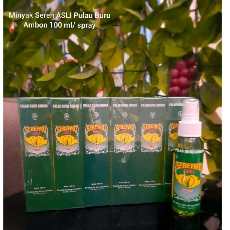 Promo Minyak Sereh Asli Pulau Buru Ambon 100 Ml Botol Spray Diskon 33% ...