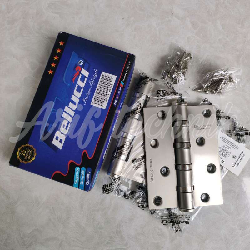 Jual Engsel pintu / jendela BELLUCCI 4inch / Butt Hinges BELLUCI ES-BLC ...