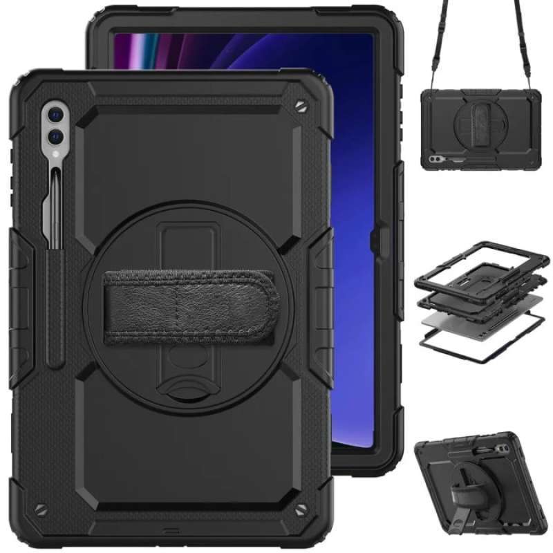 Promo Case For Samsung Tab S9 Fe Plus / Tab S9 Fe Strap Case Rugged ...