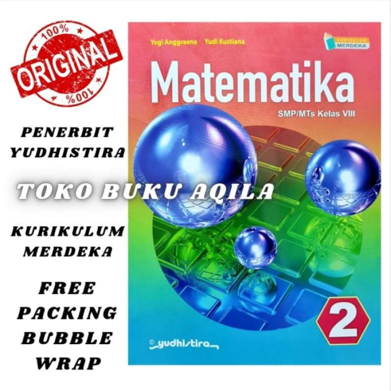 Jual Buku Matematika Kelas 7 8 9 SMP Yudhistira Kurikulum Merdeka ...