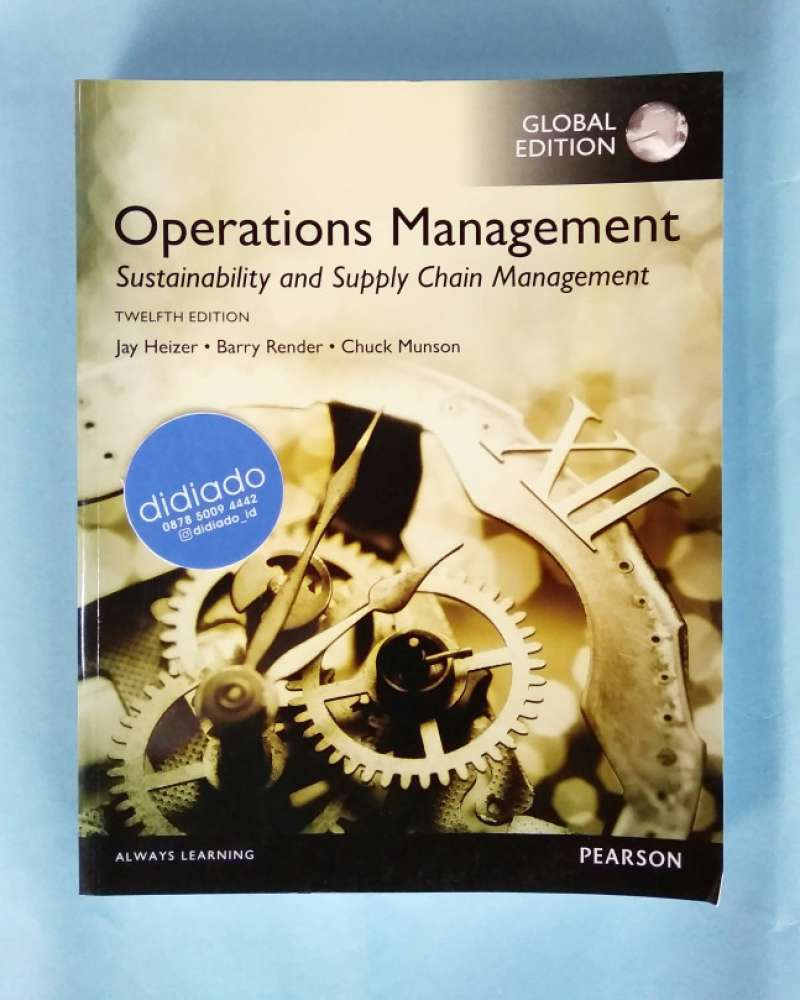 Promo Operation Management Sustainability and Supply Chain Management ...