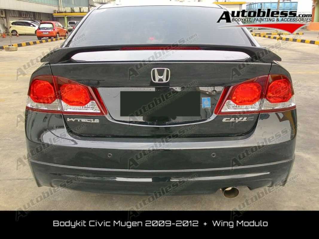 Jual Wing Spoiler Civic Fd Modulo 2006-2012 Frp + Lamp Di Seller ...