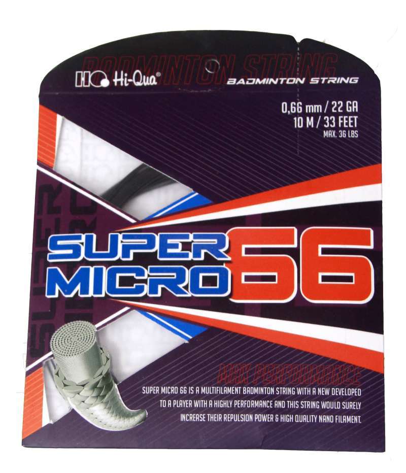 Promo Hi-Qua Senar Bulutangkis Badminton Super Micro 66 Premium Grade ...