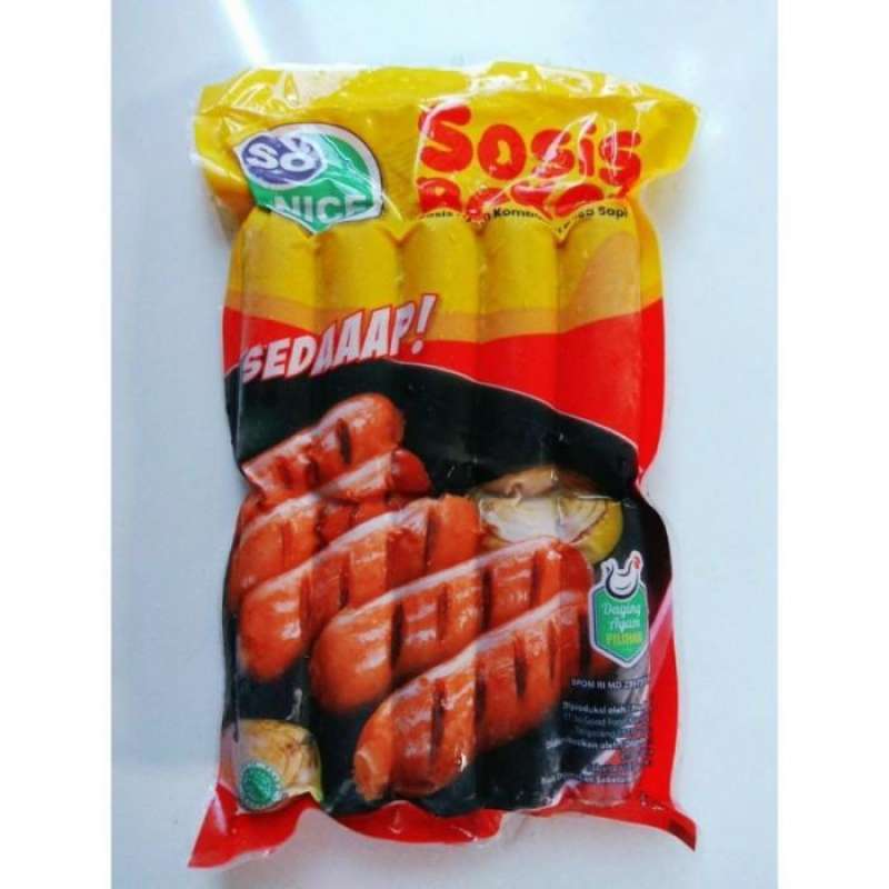 Jual So Nice Sosis Bakar Kombinasi Isi 10 Pcs 500 Gram Di Seller Tazaj ...