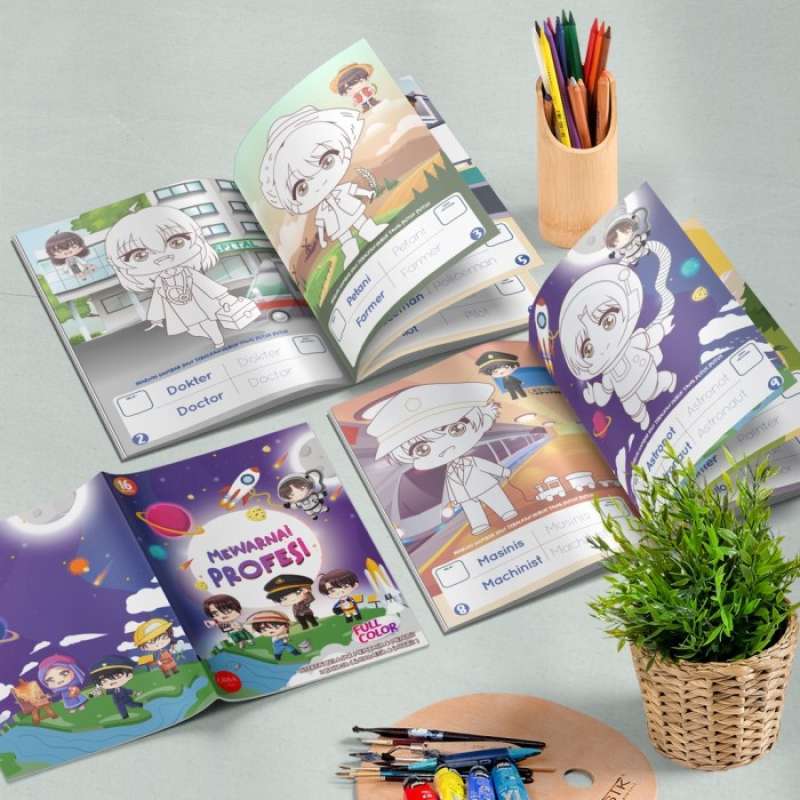 Jual Buku Mewarnai Anak Tk Paud Coloring Book / Buku Edukasi Anak Di ...