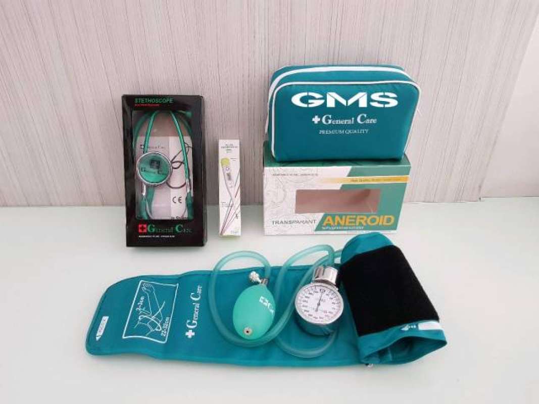Jual Paket Tensi Aneroid + Stethoscope + Thermometer - Pink Di Seller ...