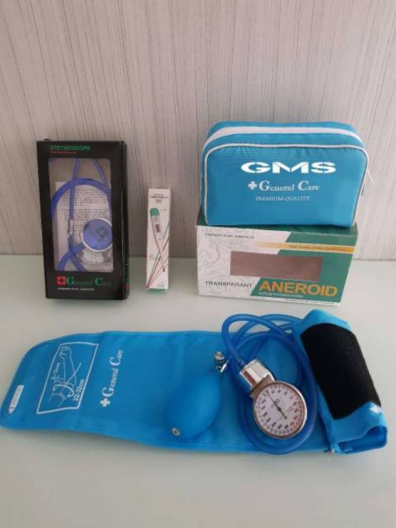 Jual Paket Tensi Aneroid + Stethoscope + Thermometer - Pink Di Seller ...