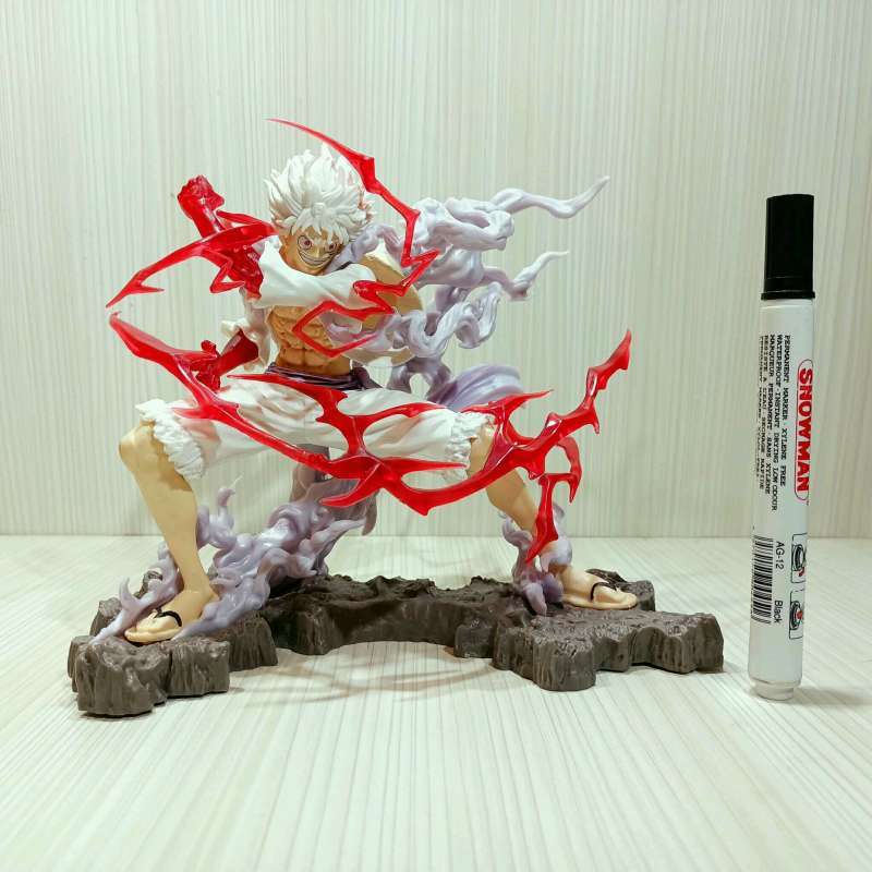 Jual Mainan Static Figure Monkey D Luffy Gear Fifth White Smoke Red One ...