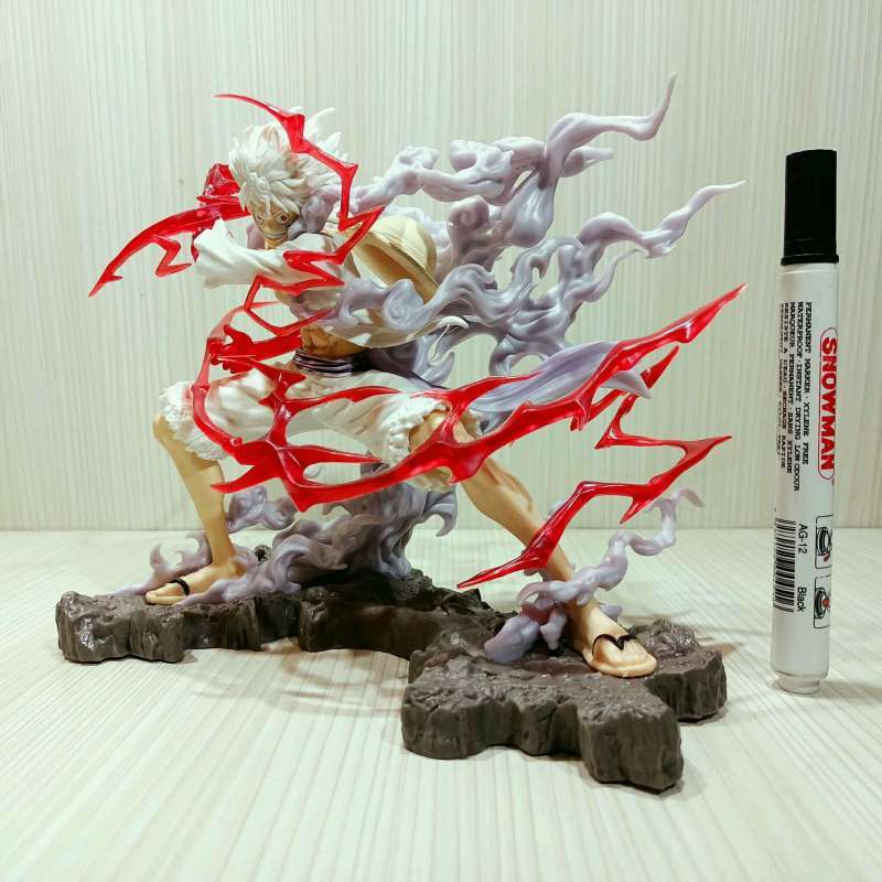 Jual Mainan Static Figure Monkey D Luffy Gear Fifth White Smoke Red One ...