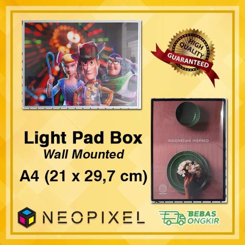 Promo Papan Neon Box LightBox Custom Menu Cafe LED Lightpad A4 Wall ...
