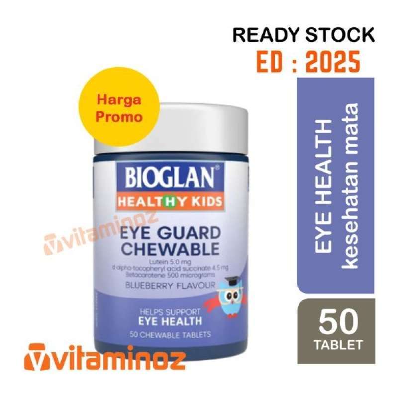 Promo Bioglan Kids Eye Guard Chewable - 50 Tablets Diskon 33% Di Seller ...