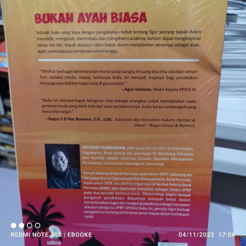 Jual bukan ayah biasa belajar jadi bapak Eko Rizki Kurniawan di Seller e-book-e - Tanjung Karang ...