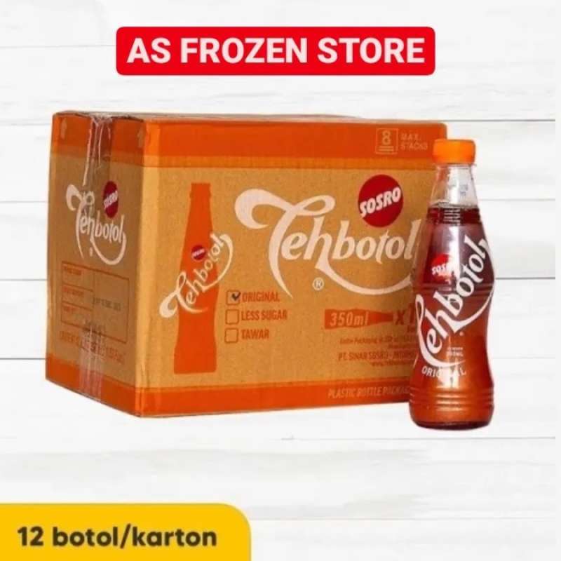 Promo Teh Botol 350ml Pet / Teh Botol Sosro 350ml 1 Dus 12 Pcs Diskon ...