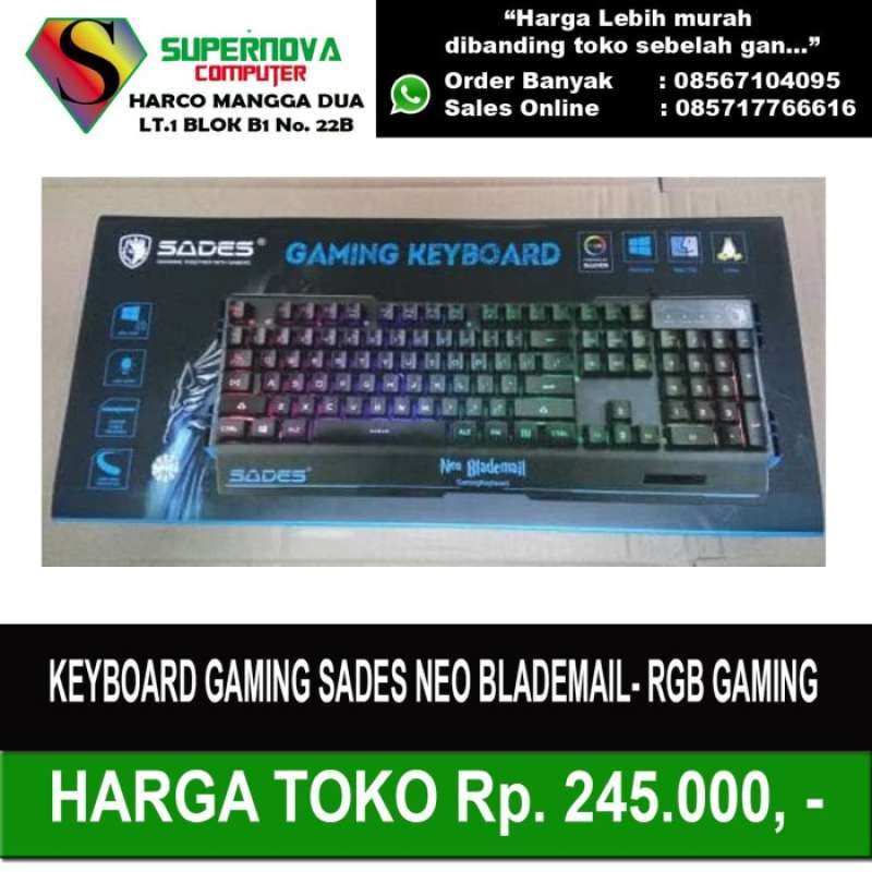Promo Neo Blademail - RGB Gaming Keyboard Diskon 23% di Seller Sisbro ...