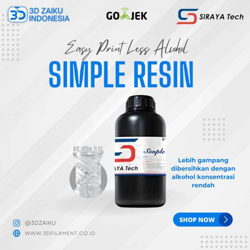 Promo 100% Produk Ori Original Siraya Tech Simple Resin Easy Print Less ...