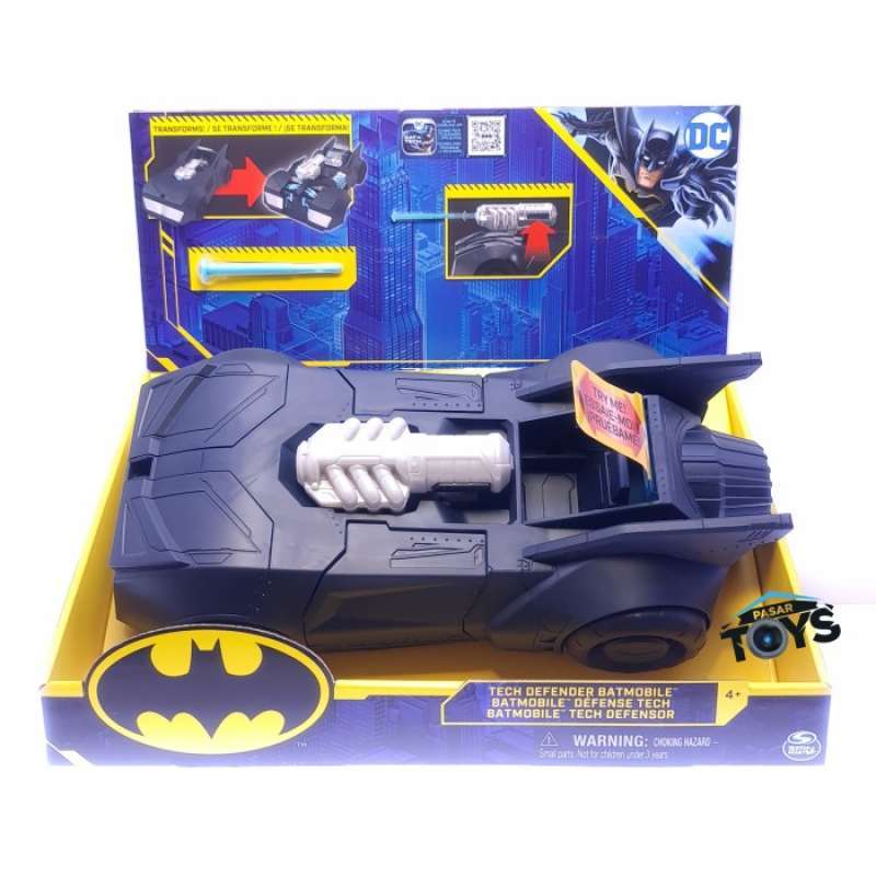 Jual Dc Comics Batman Tech Defender Batmobile Transforming Vehicle Di ...