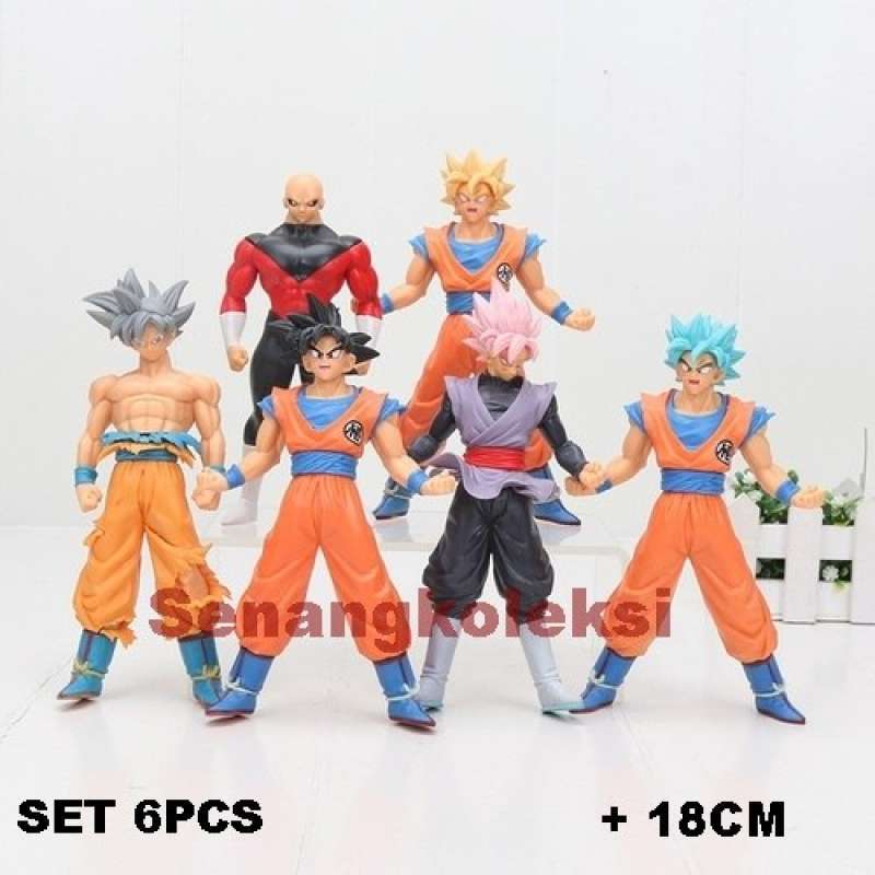 Jual Figure Dragon Ball Z (set 6 Broly) Goku Vegeta Saiyan Blue Pink Di ...