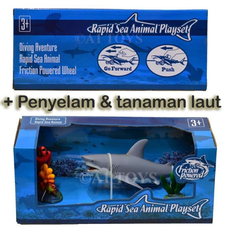 Promo MAINAN IKAN MINIATUR SHARK WHALE DOLPHIN ORCA TIGER SHARK MAKO ...
